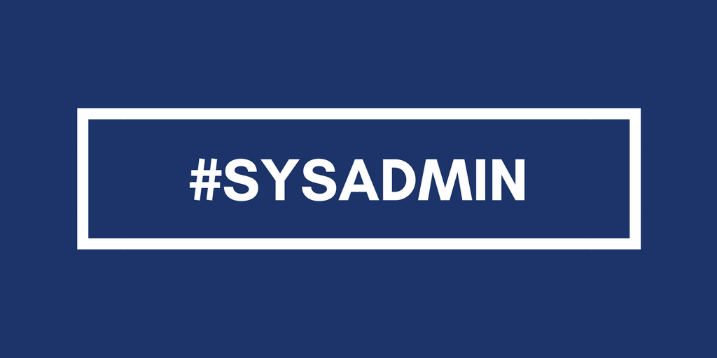 Je Suis Admin Sysadmin Blog